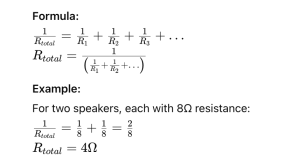 Speaker Resistance Calculator-Series/Parallel - Speakers Legend