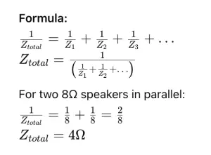 Speaker Ohm Calculator-Series/Parallel - Speakers Legend